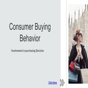 Consumer buying behavior | PPTX