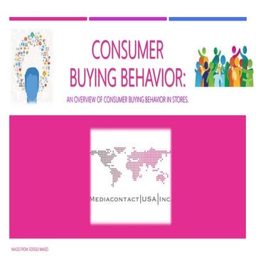 Consumer Buying Behavior Part 1 of 2 | PPTX
