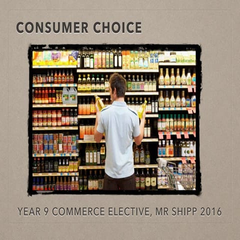 Consumer Choice | PPT