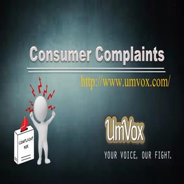 Consumer complaints | PPT