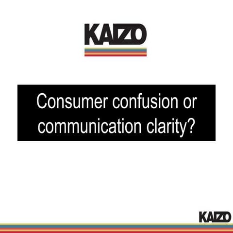 Consumer confusion or Communication Clarity? | PPTX