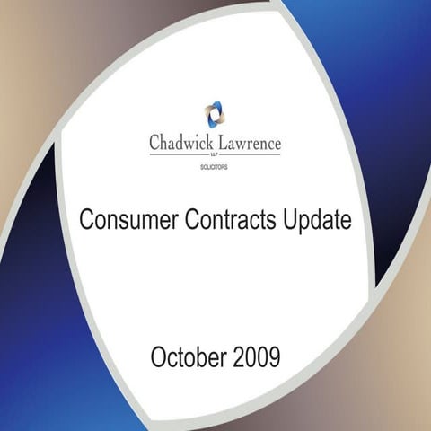 Consumer contracts slideshare | PPT
