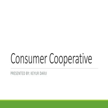 Consumer cooperative | PPSX