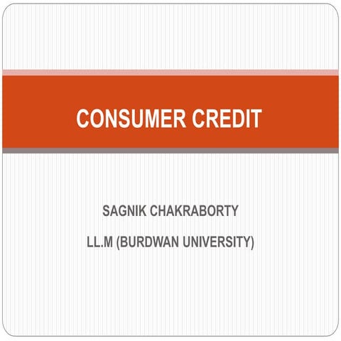 Consumer credit | PPTX