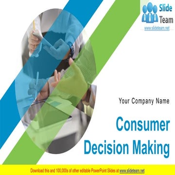 Consumer Decision Making PowerPoint Presentation Slides | PDF ...