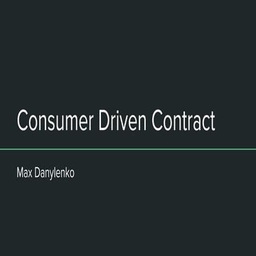 Consumer Driven Contract.pdf