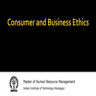 Consumer ethics | PPTX | Automotive Industry | Industries