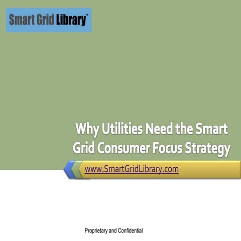 Consumer Focus Strategy For Utilities | PPT