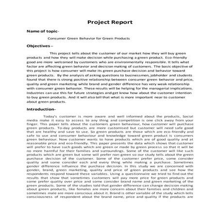 Consumer green behavior for green products | PDF