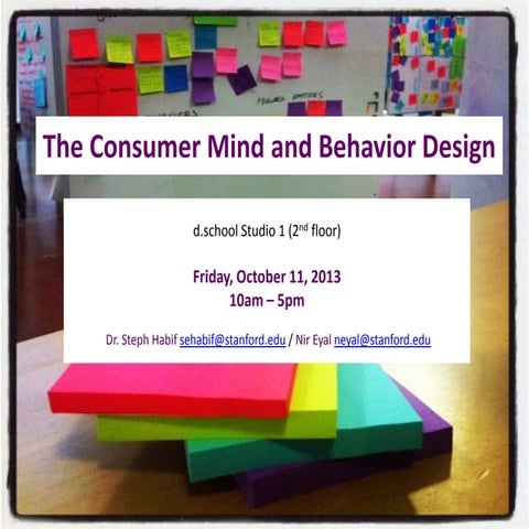 Consumer Mind and Behavior Design d.school pop-up course_ Empathy ...