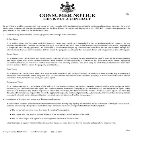 Consumer notice | PDF