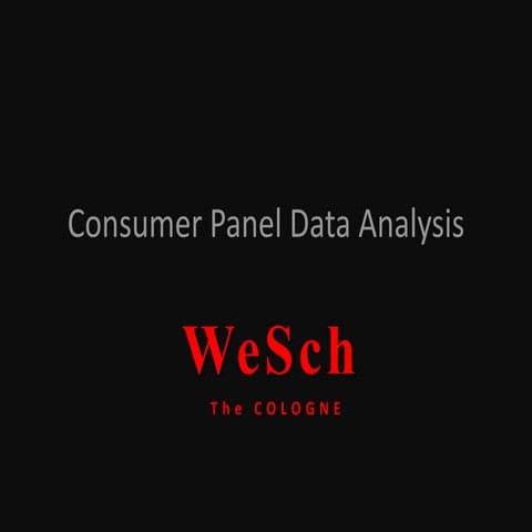 Consumer panel data analysis | PPSX | Perfume and Fragrance | Beauty