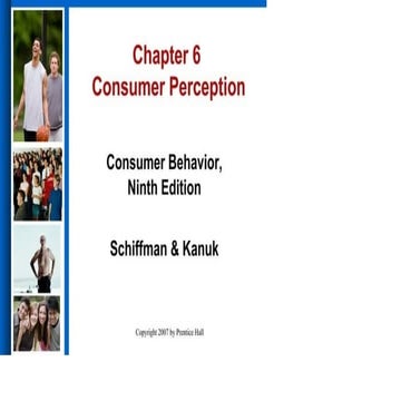Consumer perception.pptx By Schiffman 9 edition | PPT