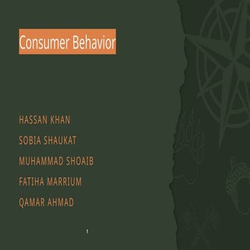 Consumer Perception & Positioning of consumer behavior | PPTX