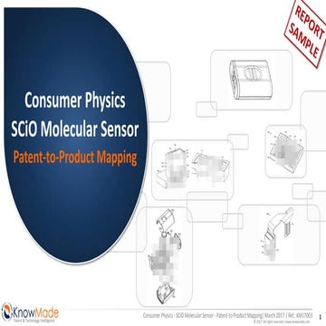 Consumer Physics SCiO Molecular Sensor Patent-to-Product Mapping Sample ...