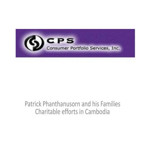 Consumer Portfolio Services | PPTX