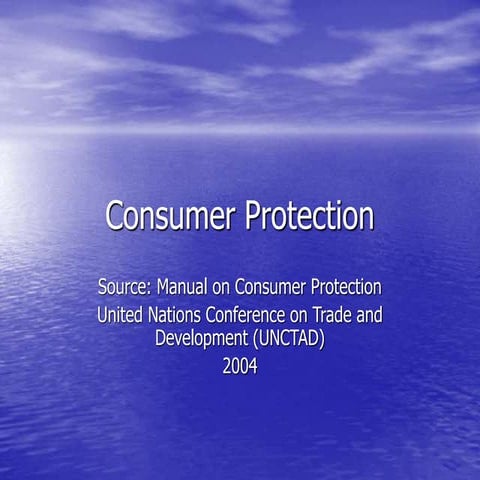 consumer protection PPT for ug studentss | PPT