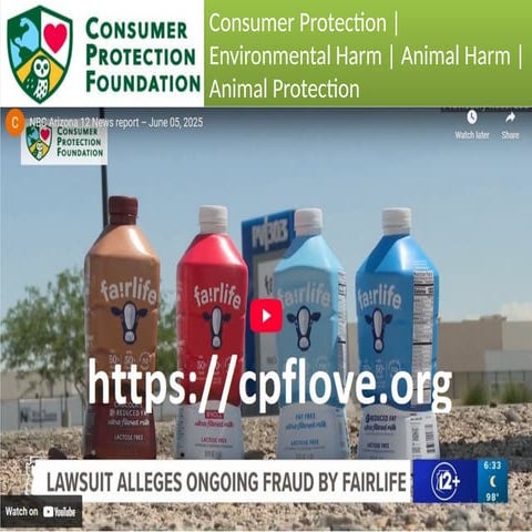 Consumer Protection | Animal Harm | Animal Protection | PPTX