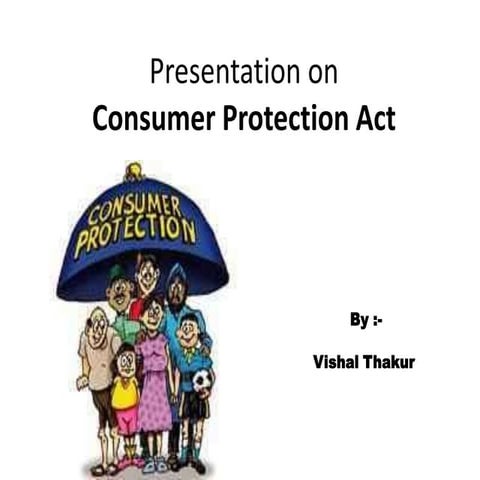 Consumer awareness pamphlet