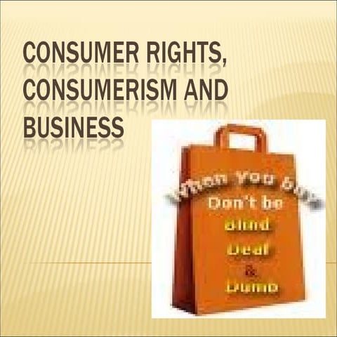 Consumer protection act | PPT
