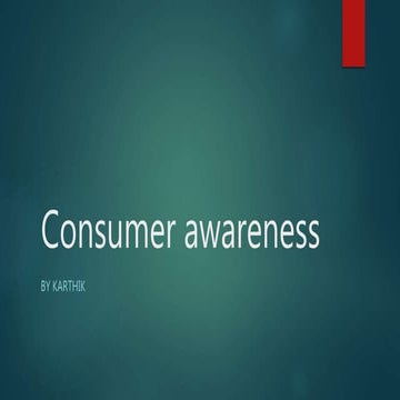 Consumer protection act | PPTX