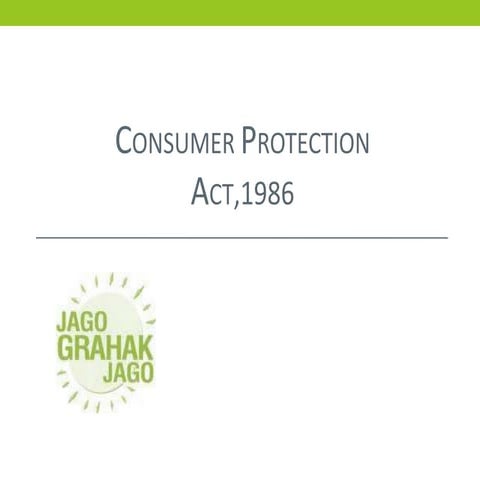 Consumer protection act | PPT