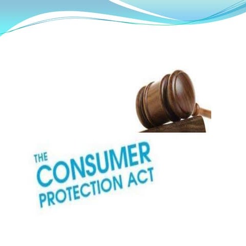 Business Law unit- 4 - Consumer Protection Act | PPT