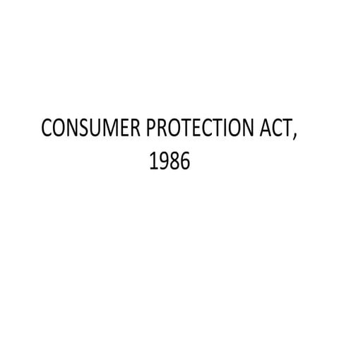 Consumer protection | PPTX