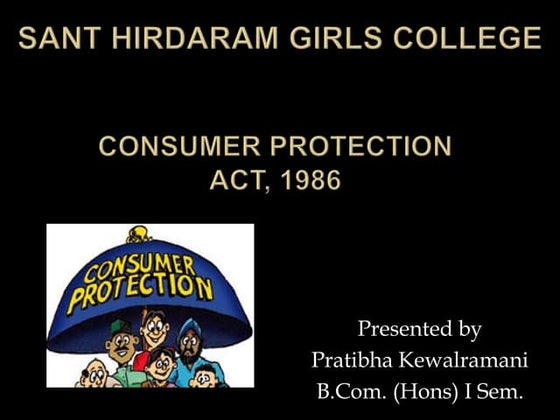 Case Study on Consumer Protection Act | PPT