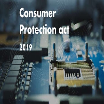 Consumer protection act 2019 | PPT