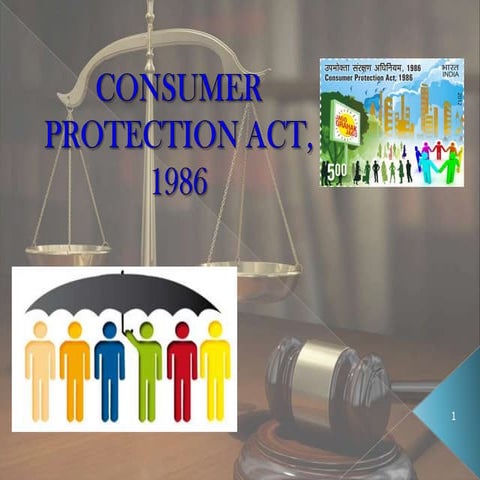 Consumer protection act,1986 by Alpana | PPTX