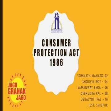 Consumer Protection | PPTX