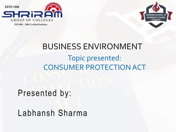 Consumer protection act | PPTX