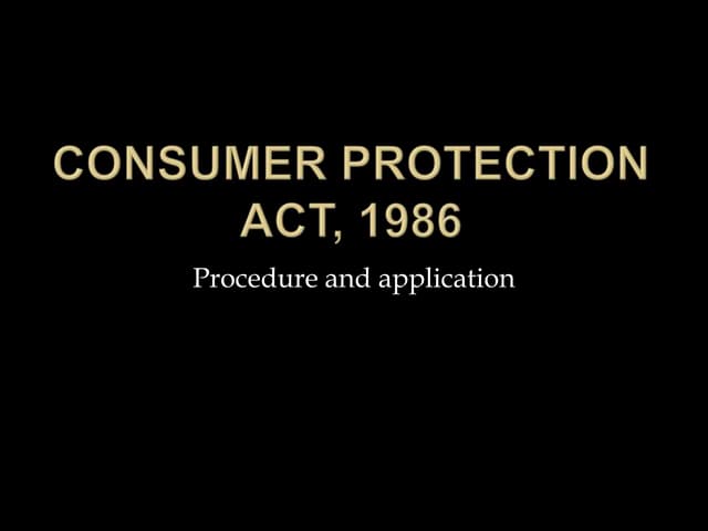 Consumer forum | PPTX