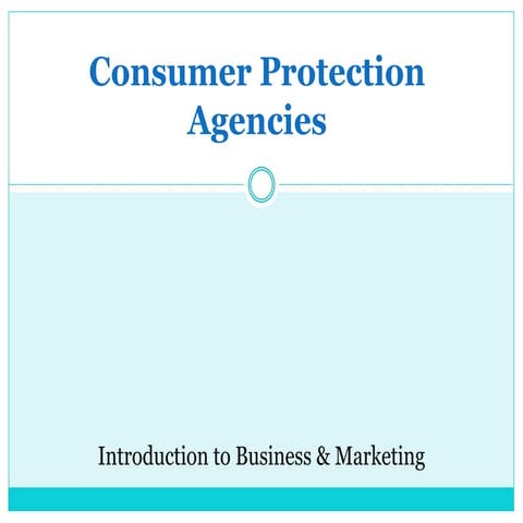 Consumer Protection Agencies.ppt