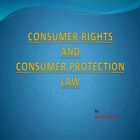 Consumer protection | PPTX