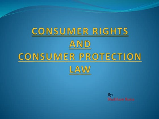 Consumer protection act, 1986 | PPT