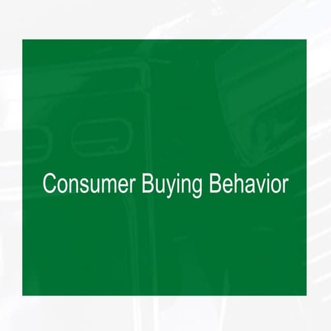 Consumer purchasing behaviour | PPT