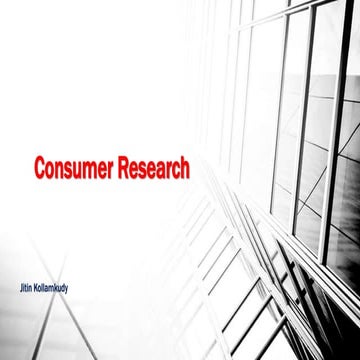 Consumer research | PPTX