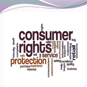 consumer right for the friend and family to award them | PPTX
