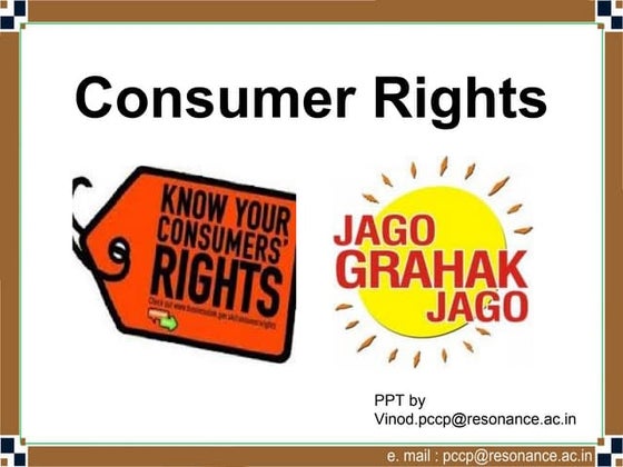 A Project Report on CONSUMER RIGHTS.pdf | Consumer Issues | Business