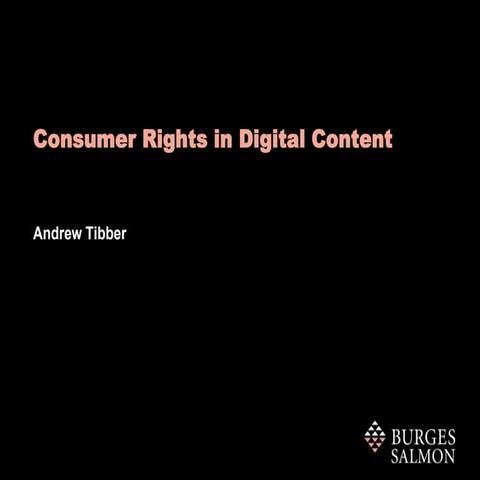 Consumer rights in digital content | PPT