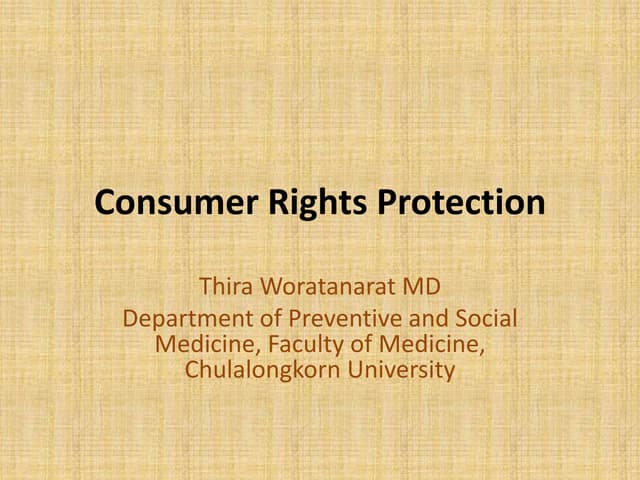 Consumer Rights in India | PPTX