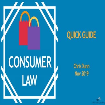 Consumer Rights Summary UK 2019 | PPT