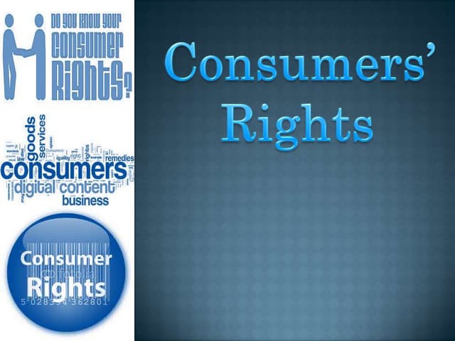 Consumer Rights in India | PPTX