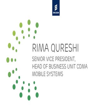 Rima Qureshi - Consumer trends - Ericsson Business Innovation Forum ...