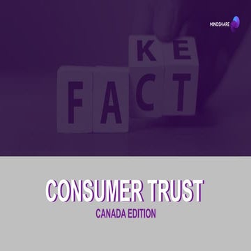 Consumer Trust - Digital in Canada 2020 | PPT