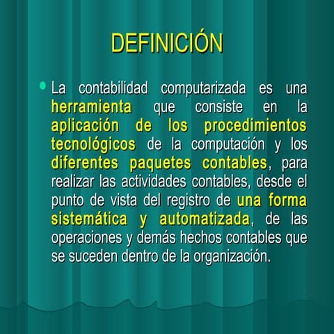 Contabilidad computarizada | PPT