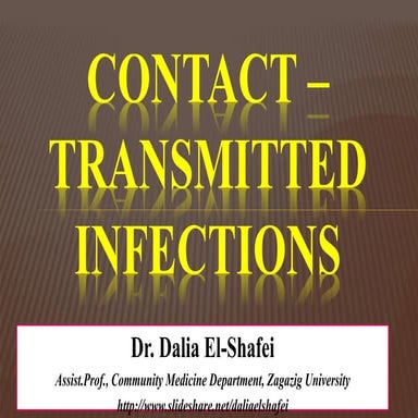 Contact-transmitted infections | PPTX