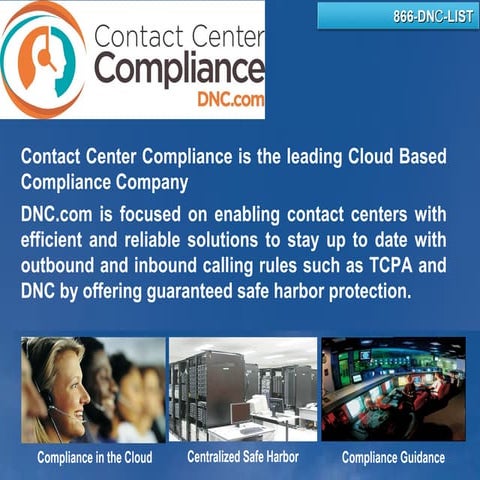 Contact Center Compliance TCPA Solution Overview | PPT
